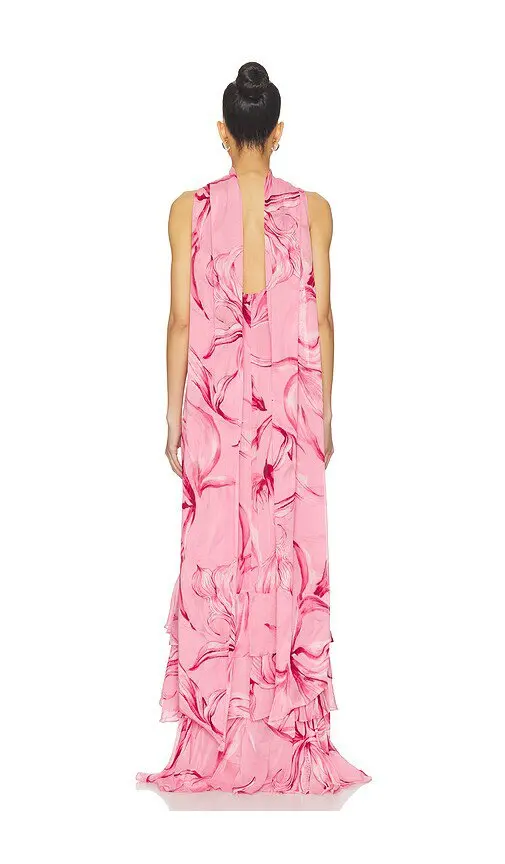 Rococo Sand Cowl Maxi Dress With Sash