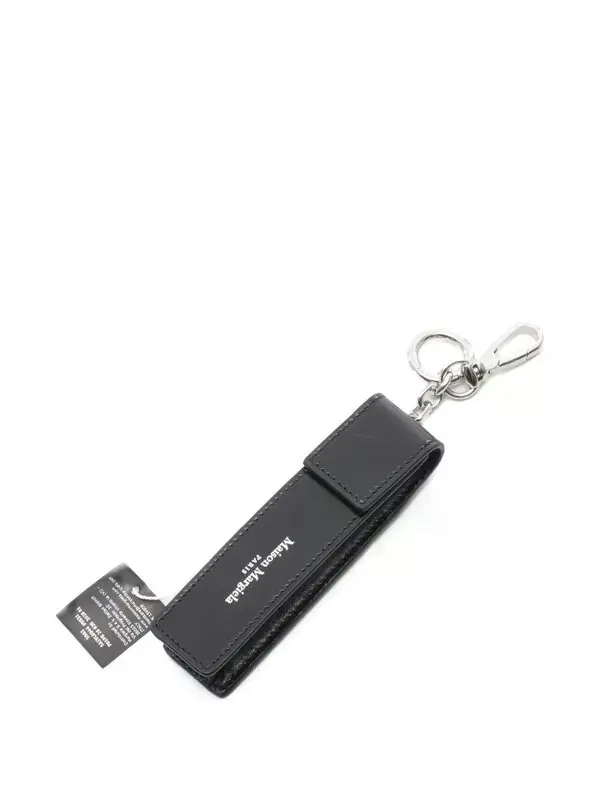 MAISON MARGIELA 2020s Leather Holder Charm - Black