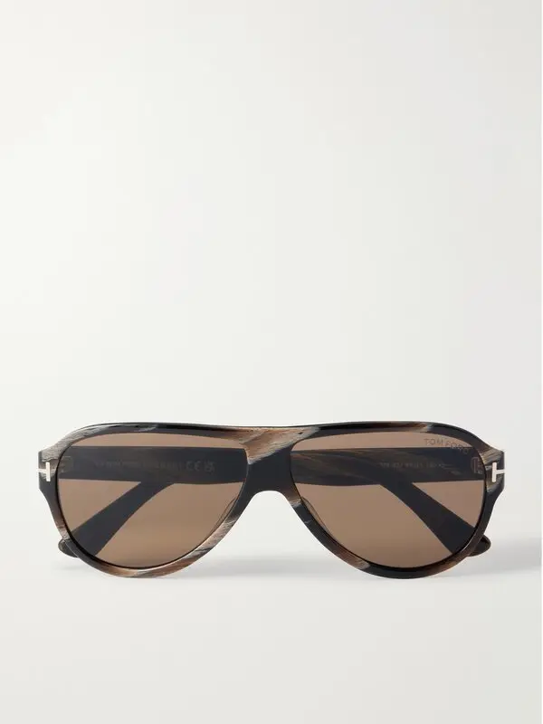 TOM FORD Pilot Acetate Sunglasses - Brown