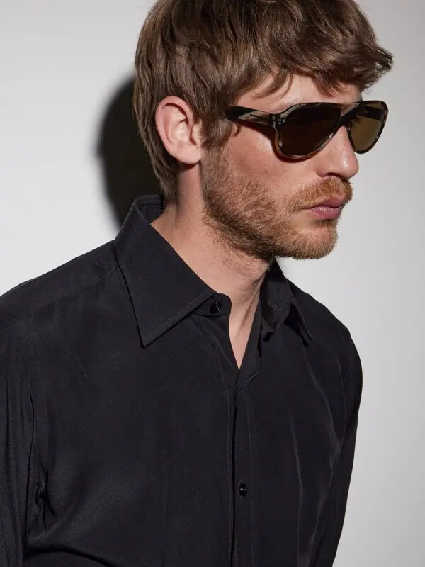TOM FORD Samuele 02 Pilot Sunglasses - Brown