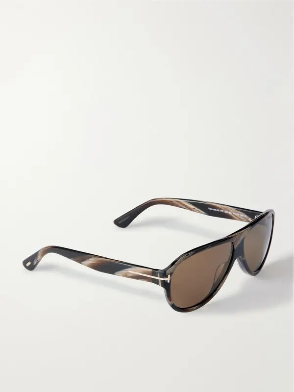 TOM FORD Samuele 02 Pilot Sunglasses - Brown
