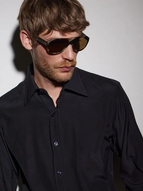 TOM FORD Samuele 02 Pilot Sunglasses - Brown