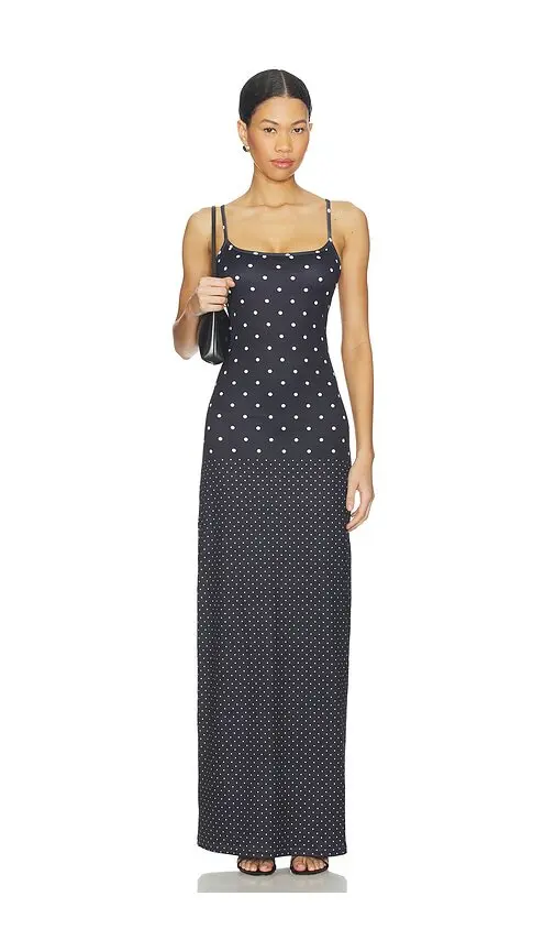 WITH HARPER LU Slip Dress - Black