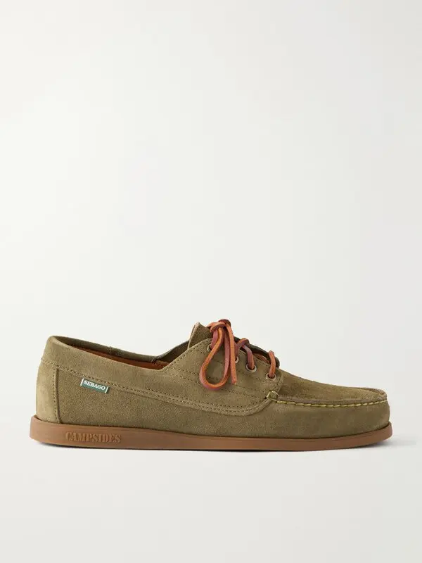 SEBAGO Askook Suede Boat Shoes - Green