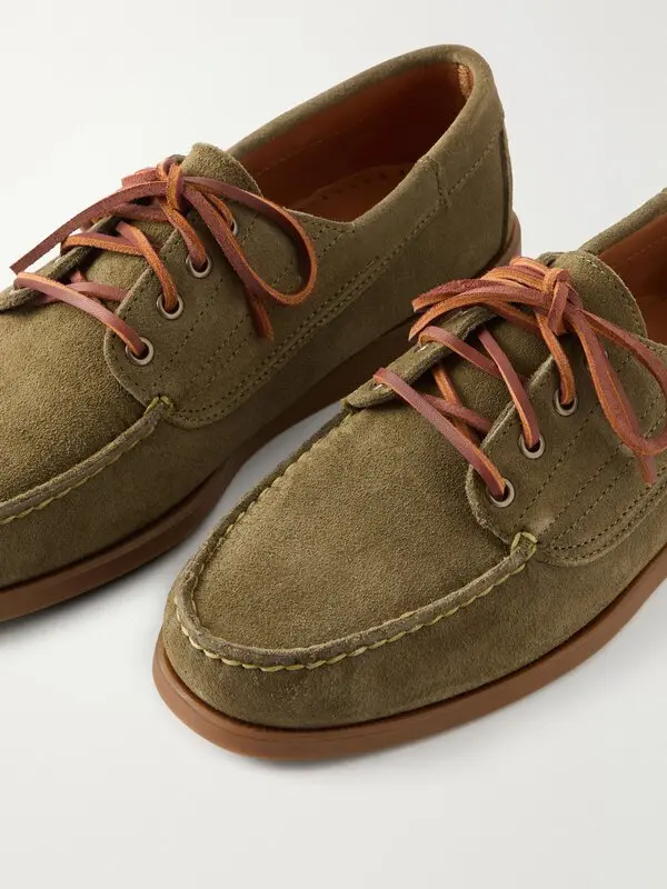 SEBAGO Askook Suede Boat Shoes - Green
