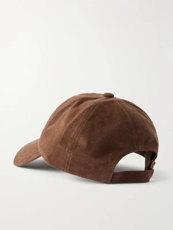 Nn07 90037' Embroidered Baseball Cap - Brown