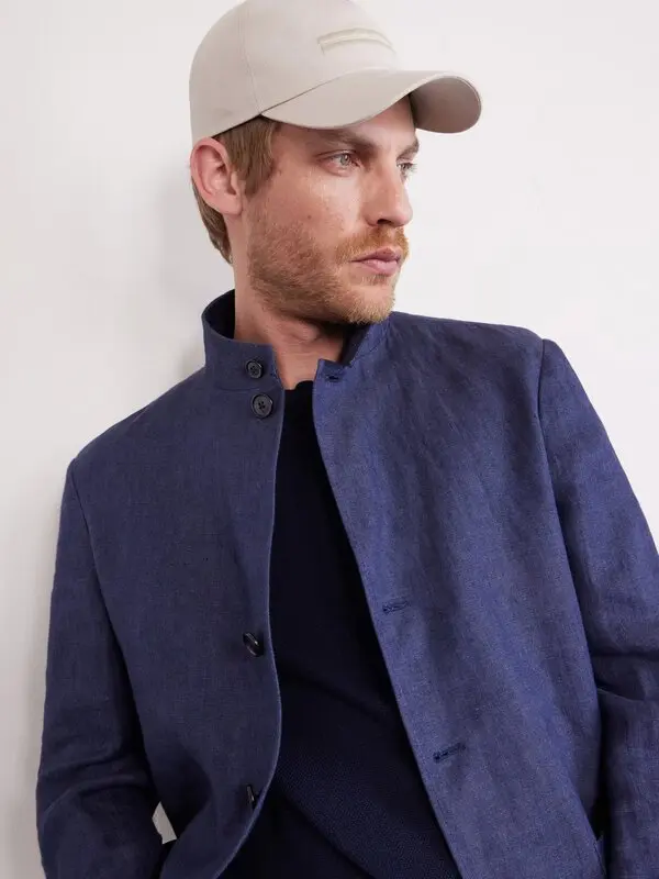 Zegna Oasi Linen Baseball Cap - Neutrals