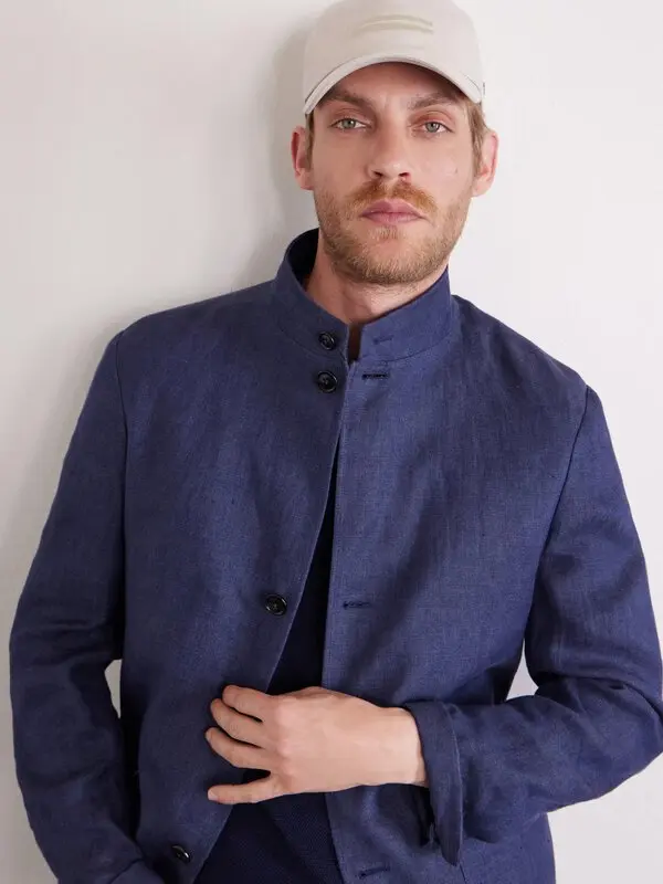 Zegna Oasi Linen Baseball Cap - Neutrals