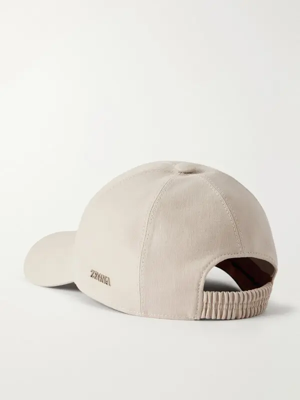 Zegna Oasi Linen Baseball Cap - Neutrals
