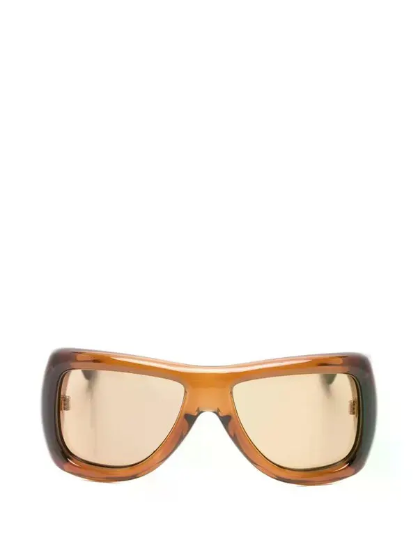 Saint Laurent Pilot-frame Sunglasses - Brown