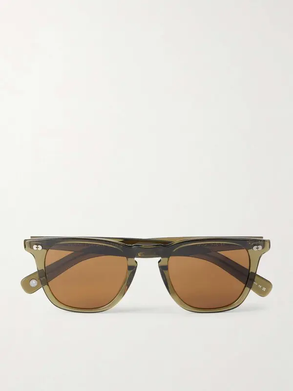 Garrett Leight Brooks X D-frame Sunglasses - Brown