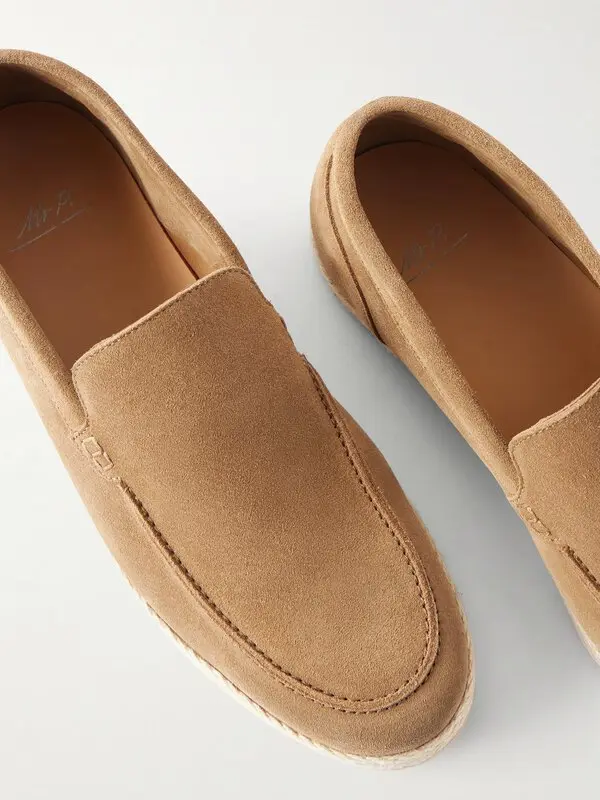 Mr P. Suede Espadrilles - Neutrals
