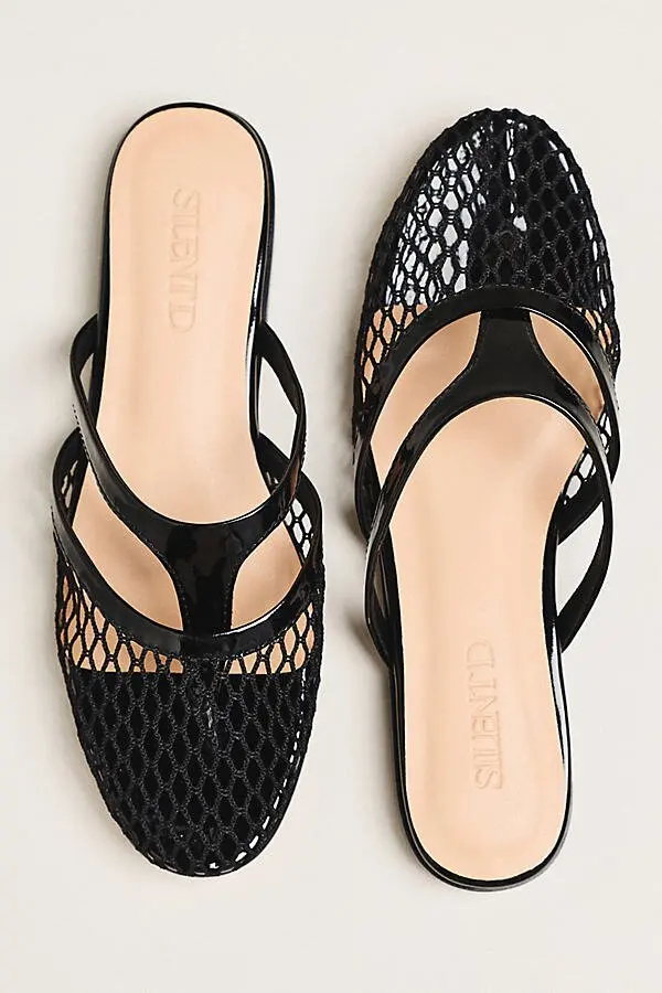 SILENT D Mesh Strappy Mules