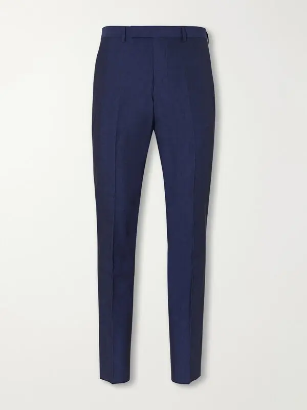 Paul Smith Slim-fit Tapered Suit Trousers - Blue