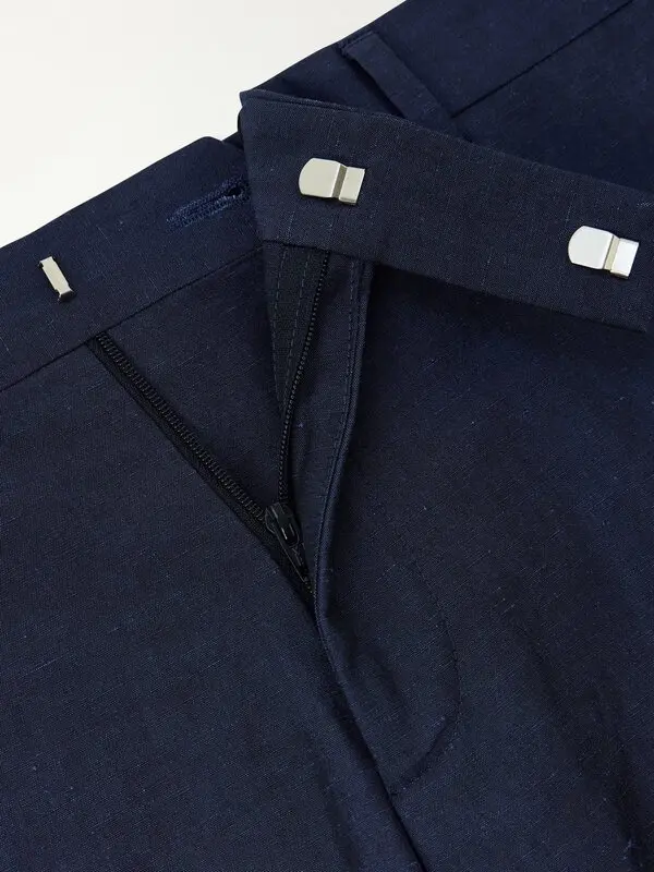 Paul Smith Slim-fit Tapered Suit Trousers - Blue