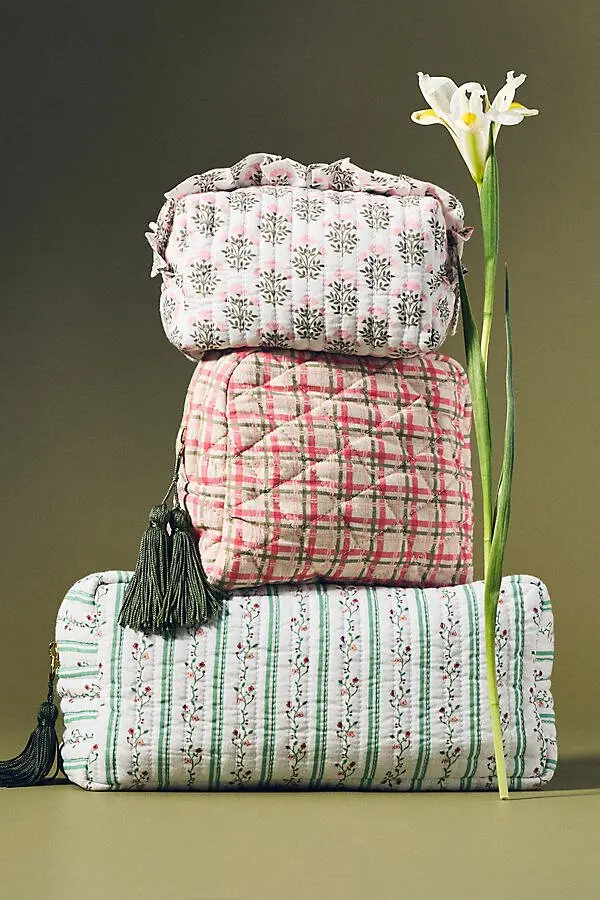 Anthropologie Printed Cosmetic Bag