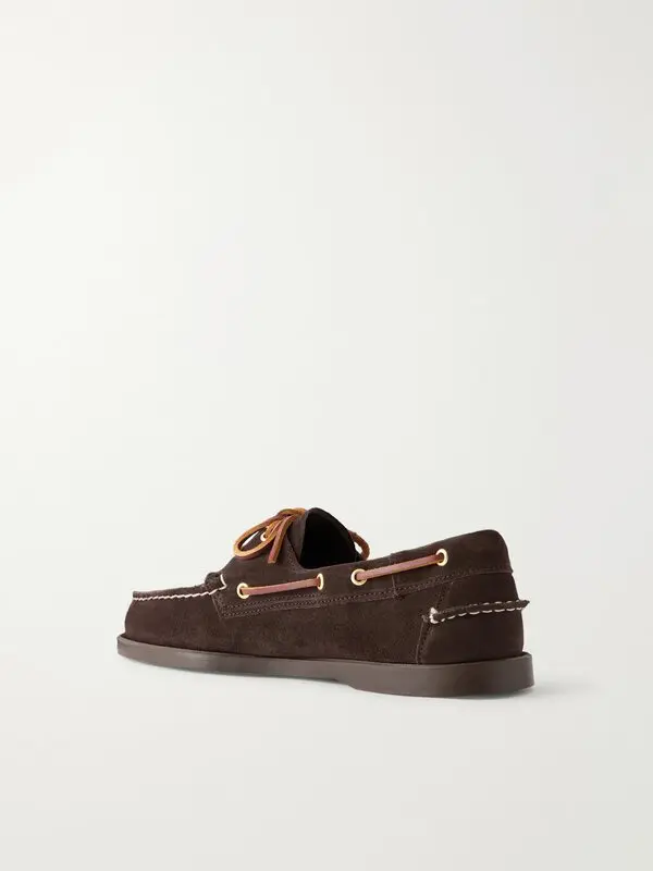 SEBAGO Portland Artisan Suede Boat Shoes - Brown