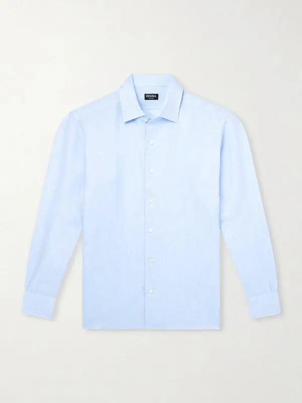 Zegna Linen Shirt - Blue