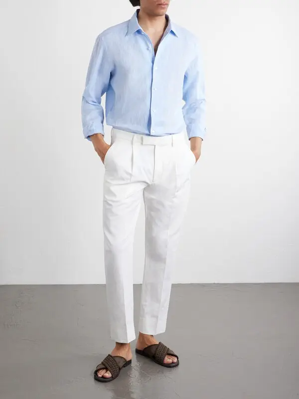 Zegna Linen Shirt - Blue