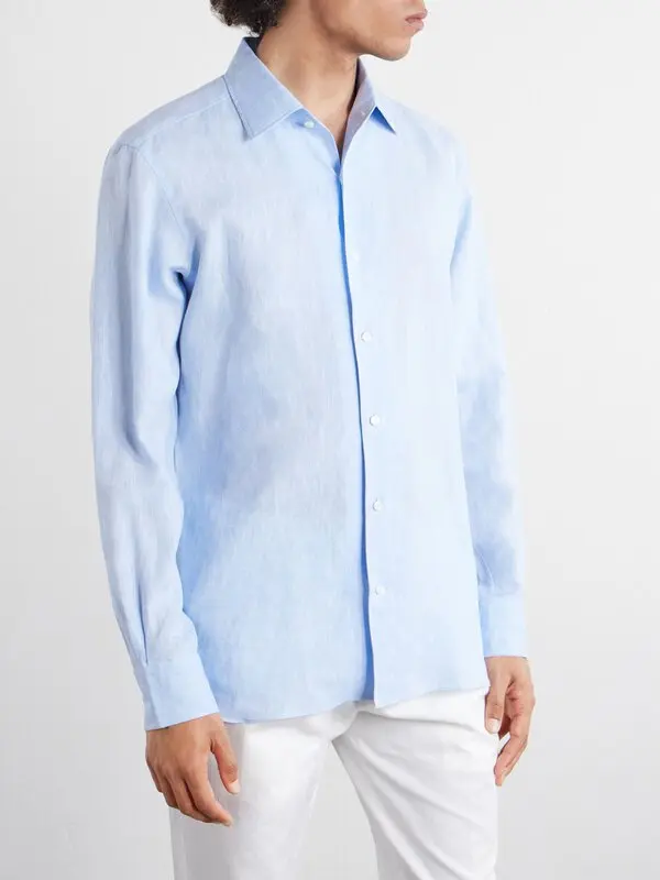Zegna Linen Shirt - Blue