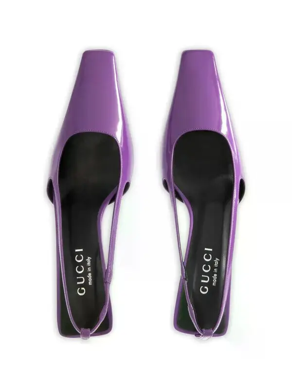 Gucci Slingback Pumps With Metal Accent