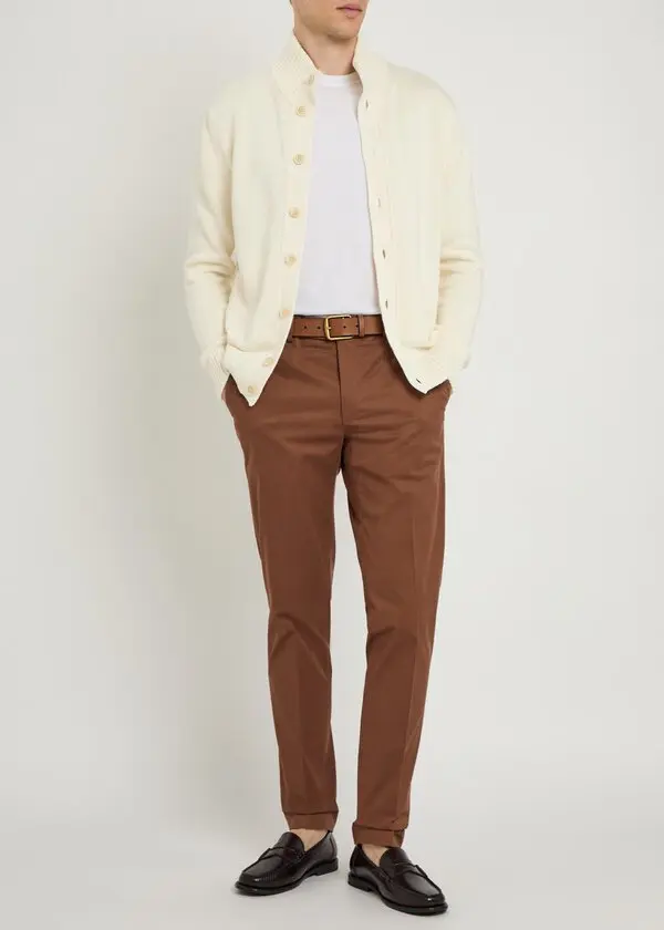 SLOWEAR Ribbed Cotton-knit Cardigan