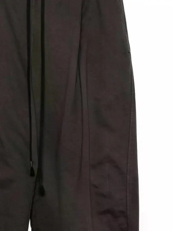 THE VIRIDI-ANNE Drawstring Raw-cut Trousers - Grey
