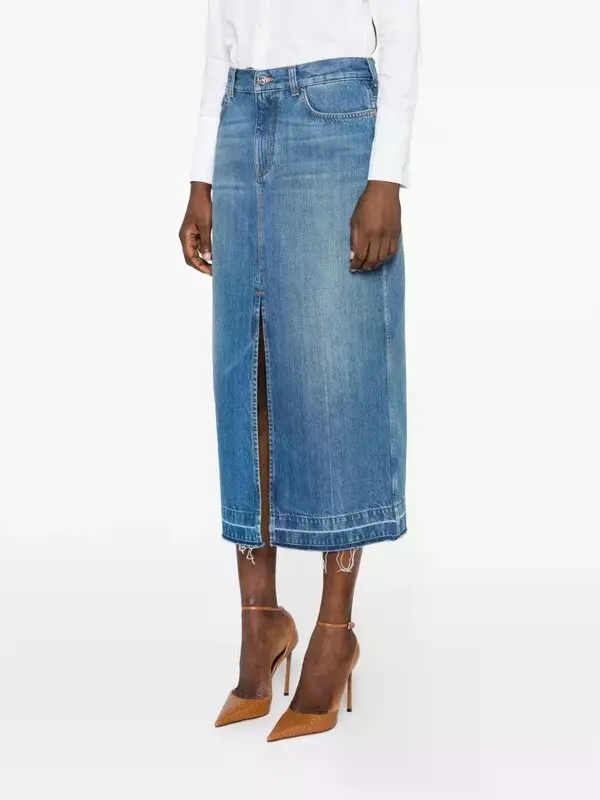 Givenchy Denim Midi Skirt