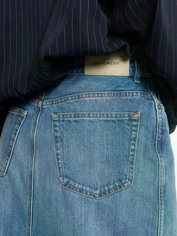 Givenchy Denim Midi Skirt