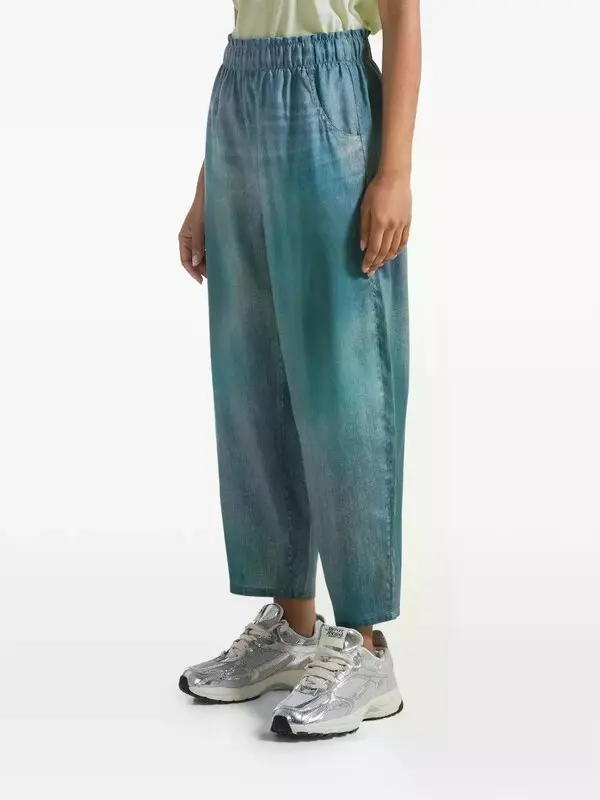 DEHA Faded-effect Wide Leg Trousers
