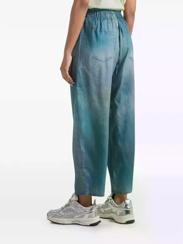 DEHA Faded-effect Wide Leg Trousers
