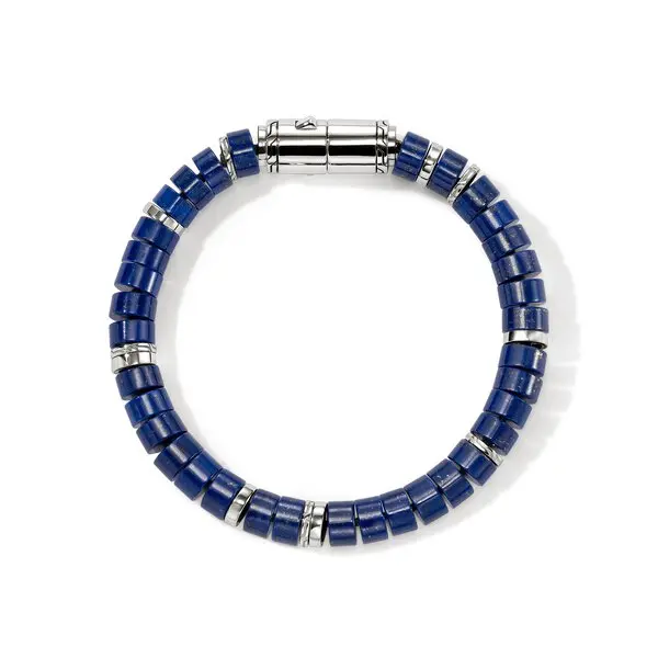 John Hardy Heishi Lapis Lazuli Bracelet - Sterling Silver