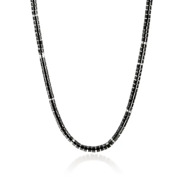 John Hardy Heishi Black Onyx Necklace - Sterling Silver