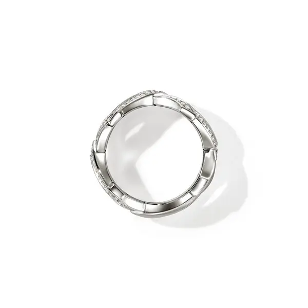 John Hardy Naga Diamond Ring - Sterling Silver