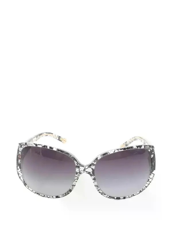 Dolce & Gabbana Lace-print Sunglasses - Black