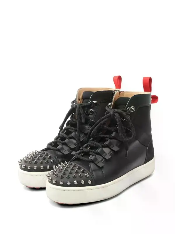 CHRISTIAN LOUBOUTIN 2000s Smartic Spike-studs Short Boots - Black