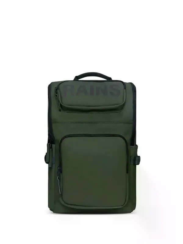 Rains Logo-print Cargo-pockets Backpack