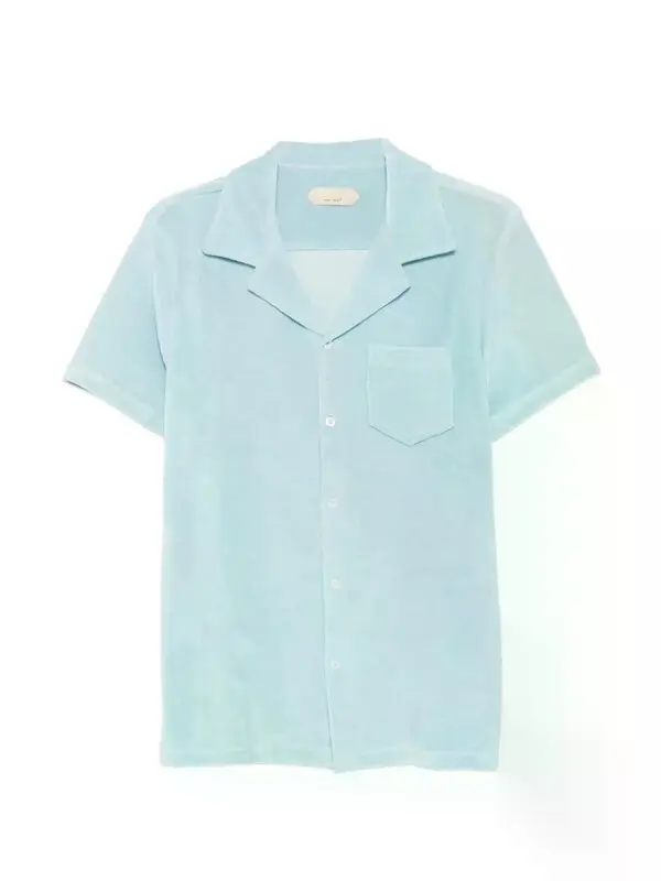 AURELIEN Resort Terry-cloth Shirt - Blue