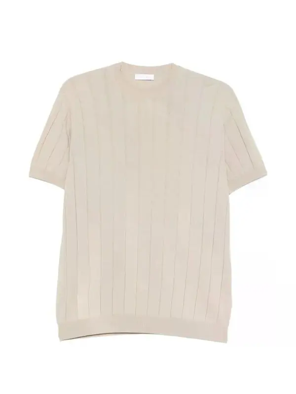 DIKTAT Vertical-ribbed Knit Sweater - Neutrals