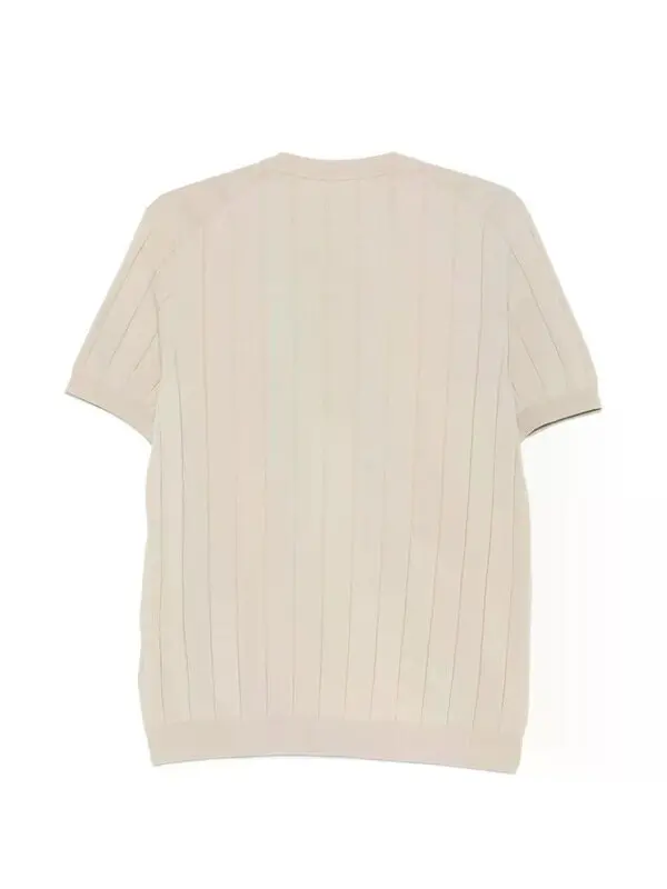 DIKTAT Vertical-ribbed Knit Sweater - Neutrals
