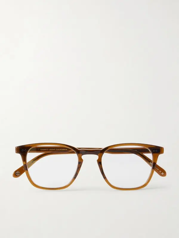 Garrett Leight Albright D-frame Optical Glasses - Brown