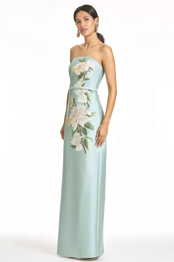 Sachin & Babi Embellished Printed Sophia Gown