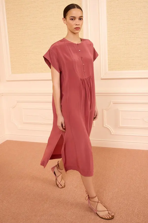 Ulla Johnson Sabi Silk Midi Dress