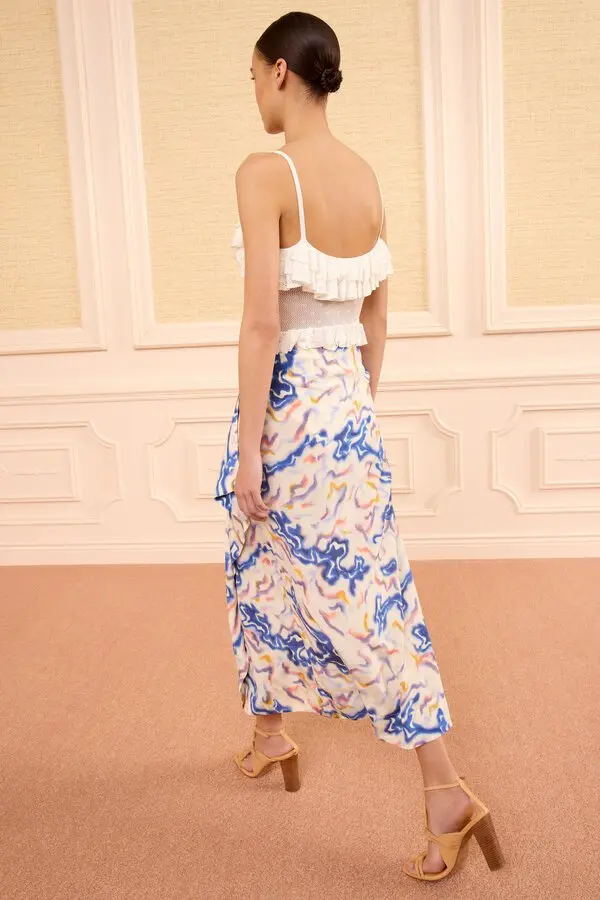 Ulla Johnson Magdalene Ruffle Silk Skirt