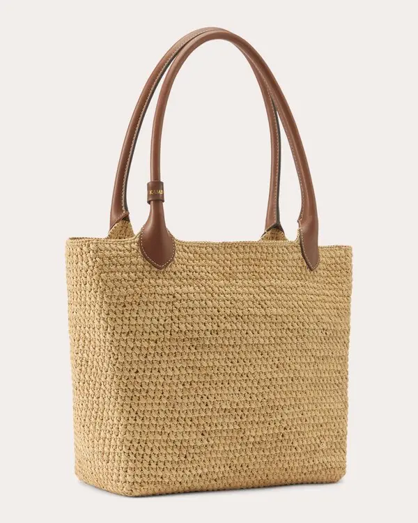 Helen Kaminski Ampara Crocheted Raffia Tote