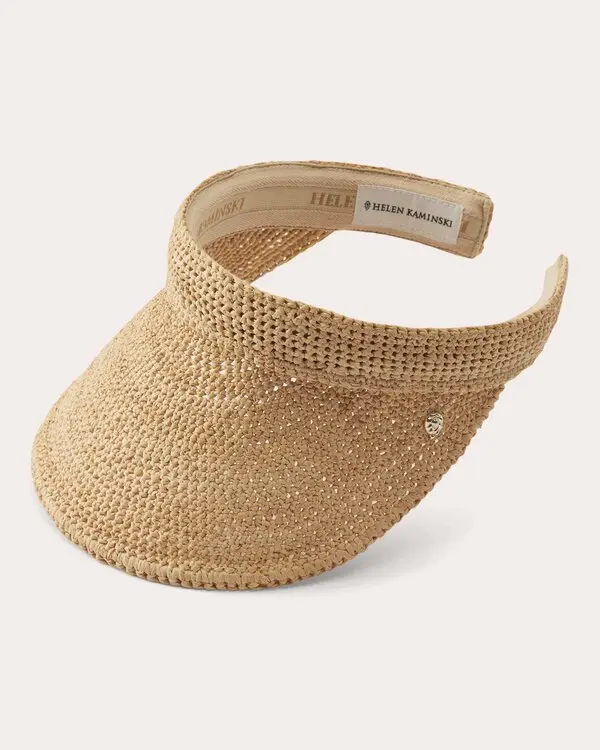 Helen Kaminski Erin Raffia Visor - Neutral