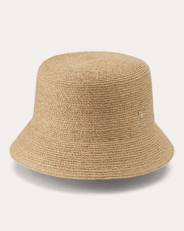 Helen Kaminski Malia Braided Raffia Bucket Hat - Neutral