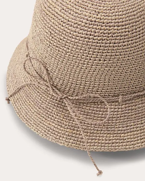 Helen Kaminski Villa 6 Raffia Cloche - Brown