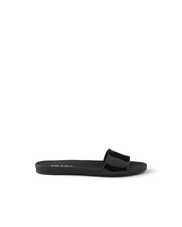 Prada Patent Leather Slides
