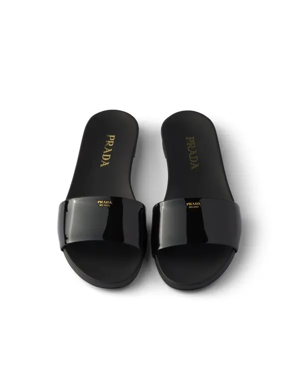 Prada Patent Leather Slides